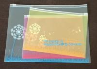 China unique design coloful printed clear pvc plastic slider hook hanging zipper bag, Slider Zipper Bag with Custom Logo for sale
