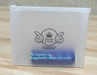 China PET LD PE plastic pouch Slider zipper bag, Slider Zipper PVC Bag For Stationary, customized size and design PE plastic s for sale