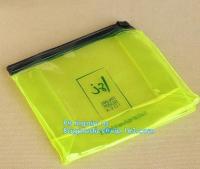 China EVA clothing bags plastic slider zipper case, Custom printed side guesset foil slider zipper, resealable packaging slide for sale