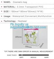 China plastic bag with zip lock for cosmetic, slide lock poly bag, standing up zip customized color pvc bag for cosmetics for sale