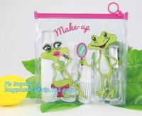 China plastic bag with zip lock for cosmetic, slide lock poly bag, standing up zip customized color pvc bag for cosmetics for sale