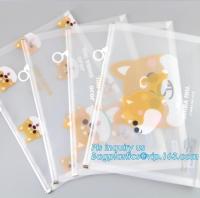 China Pouch Bags With Zip,Plastic Zip Resealable Pouch, side gusset bag with top handle and slider zipper, EVA Cosmetic Bag wi for sale