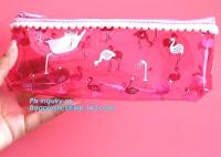 China ECO friendly recycled cheap wholesale custom transparent waterproof printed promotion plastic zipper clear pvc cosmetic for sale