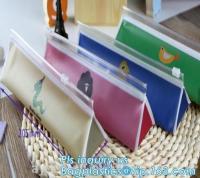 China Cosmetic Packaging Customized Clear PVC Travel Slider Bag/Manufacture pvc packaging bag,packaging pvc bag, slider zipper for sale