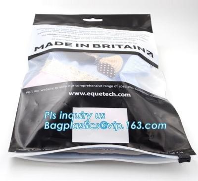 China BOPP CPP printed plastic slider zipper bags for garment household packaging bag, slider zipper bag/transparent zip lock for sale