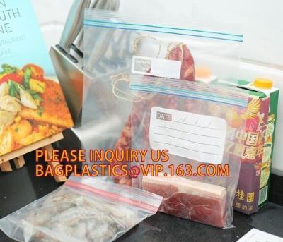 China Large k Resealable Zipper Jumbo size Plastic Storage poly Bags with white block to label, Double tracking k for sale