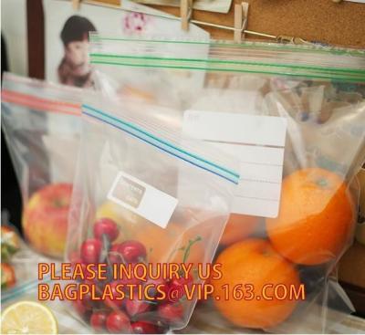 China FDA LDPE k Gallon Slider Storage freezer Bags, custom printing mini k bags with apple brand, ROHS recyclable for sale
