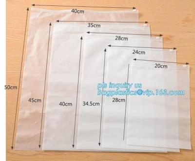 China poly zip bags leakproof plastic slider zipper bags for packaging, slider k printed pvc zipper bags, quad sealed sl for sale
