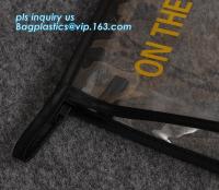 China Zipper Slider Clear Pvc Bag For toothbrush bag, Stationery Ruler Set Packaging Bag with Slider, k pvc bag slider t for sale