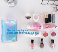 China Handle Politzer Makeup Cosmetic Bag Toy Package Zip Barrel Cosmetic Box Portable Travel PVC Clear Cosmetic Makeup Bags for sale
