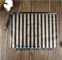 China Hot Sale Waterproof Frosted Slider PVC Zipper Bags Wholesale Custom Printed Plastic Transparent k Cloth Bag for sale