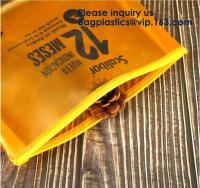 China Custom Promotional Women Cosmetic Makeup Travel Wash PVC Zipper Slider Packaging Bag,Resealable PVC Slider Frosted Zippe for sale