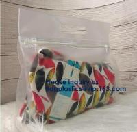 China Slider Zipper Pvc Pouch Clear Vinyl Pvc k Bag,Package Vinyl Transparent Pvc Bag Cosmetic Packing Bagease for sale