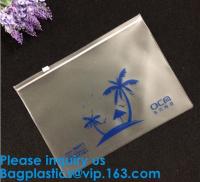 China PVC Slider Frosted Zipper Bag ,Plastic Packing Bag With Zipper, Resealable Poly Bags,Slider Zipper Bag Clear Pvc Packagi for sale