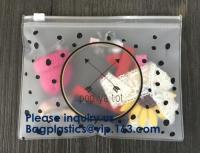 China PVC Slider Frosted Zipper Bag ,Plastic Packing Bag With Zipper, Resealable Poly Bags,Slider Zipper Bag Clear Pvc Packagi for sale