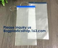 China Custom Waterproof Clear PVC Slider k Bubble Cosmetic Bags,Clear PVC PP OPP PE LDPE slider bag,Vinyl Pvc k Ba for sale