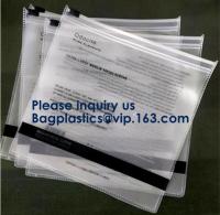 China Slider Zipper Cosmetic Pvc Bag Clear Vinyl Pvc k Bag,Matte PVC Zipper Slider Bag With Ring, Bagease, Bagplastics for sale