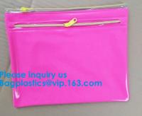 China Custom Made Clear Plastic Vinyl Pvc A4 File Bag With Slider k,Vinyl PVC Bags With Slider Zipper, BAGEASE, BAGPLAST for sale
