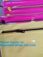 China Custom Made Clear Plastic Vinyl Pvc A4 File Bag With Slider k,Vinyl PVC Bags With Slider Zipper, BAGEASE, BAGPLAST for sale