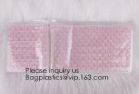 China Cosmetic Packing Laser PVC Make Up Bag With Zipper Top Heart-Shaped Air Bubble Packaging Bag, bagease, bagplastics for sale