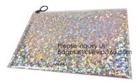 China Printing Zipper Plastic Foil k Packaging Hologram Laser Holographic Aluminum Foil Folding Pouch Bags For Jewelry for sale