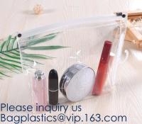 China Custom Logo Zip Lock Transparent PVC EVA Cosmetic Bag,Reusable EVA swimwear bag with k in various colors, bagease for sale