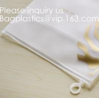 China Fashion Letter Frosted Transparent PVC Eva Clothing Underwear Zipper Bag With Logo,Eco Friendly Pink Clear Eva Makeup Ba for sale