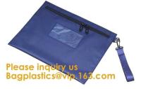 China Bank Locking Document Security Bag Deposit Bank Bag Custom Multi Function Cash Money Reusable Deposit Security Locking B for sale