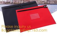 China Black Briefcase Style Locking Document Bag Bank Locking Security Deposit Bags Zipper Pouch Security Utility Bank Deposit for sale