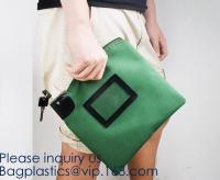 China Custom Logo Security Money Pouch Utility Bank Deposit Bag with Zipper pouch case bag,Portable bank bag, bagease, bagplas for sale