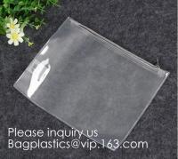 China File Folder Paper Document Holder Receipts Organizer Zipper Storage Bag,Zipper Packs for School Office Stationery Slider for sale