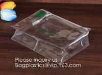 China Transparent Plastic Cosmetic Organizer Bag Pouch With Zipper Closure,Travel Toiletry Makeup Bag shampoo, cosmetics, lips for sale