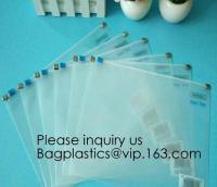 China Metal Clip Zipper Slider Closure Bags, Zip Envelope, Clear Color A5 Size Paper Document File Invoice Bill Zipper Bag Pen for sale