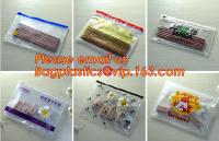 China Printed PVC LDPE k bags slider zip lock plastic bag, vinyl toiletry zipper bag pvc slider bag for sale