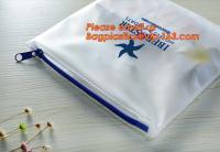 China Printed PVC LDPE k bags slider zip lock plastic bag, vinyl toiletry zipper bag pvc slider bag for sale