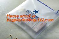 China Transparent pvc slider zip bag with blue side gusset, pvc zipper lock slider bag, Zipper slider clear pvc bag for ruler for sale