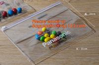 China Custom pvc slider bag for cosmetics, Custom pvc slider bag for stationery, A4 clear plastic pp document carrying file fo for sale