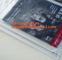China A5 small size 0.2mm thick custom printed plastic office poly file folder bag with zipper lock for sale