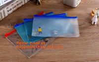 China wholesaler PP Plastic poly file folder A4 zipper lock bag with custom printing for sale