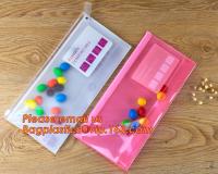 China wholesaler school stationery plastic soft pvc clear colored pencil bags with cheap price for sale