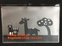 China Popular Universal Plastic School Pencil Pouch bag, Custom transparent pvc plastic pencil bag with zip for sale