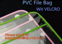 China PVC Mesh File Packing Bag Plastic Mesh Zip Top File Pencil Bag PVC Packing Paper Bag for sale