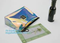 China Stand up clear/transparent cosmetic PVC zipper bag/pouch, Eva Clothing Packaging Plastic Clear Zipper Bag With Slider for sale