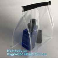 China Eva Clothing Packaging Plastic Clear Zipper Bag With Slider, pvc slider zipper bag for jewellery, pencil case, slider zi for sale