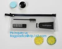 China matte frosted PVC slider zipper bag plastic bag with zipper/pvc zipper lock slider bag/resealable pvc slider zip poly ba for sale