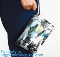 China A4 file bag slider zipper envelope slider closure bag, Swimwear Packaging With Slider Zipper Closure PVC Bikini Bag, pac for sale