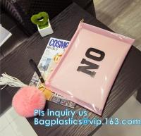 China Custom Printed Slider Pe Zip Lock Clothing Bags With Logo, frosted plastic pvc zip lock document bag, Standup Cosmetic P for sale