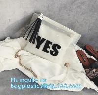China k candy bags, water proof cosmetic vinyl PVC/EVA slider zipper plastic bags, Reclose Holographic Slider Cosmetic M for sale