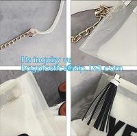 China k candy bags, water proof cosmetic vinyl PVC/EVA slider zipper plastic bags, Reclose Holographic Slider Cosmetic M for sale