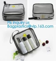 China Clear Carry On Travel Toiletry Bag PVC Travel Cosmetic Makeup Bag, Outdoor travel solid durable transparent PVC zipper b for sale